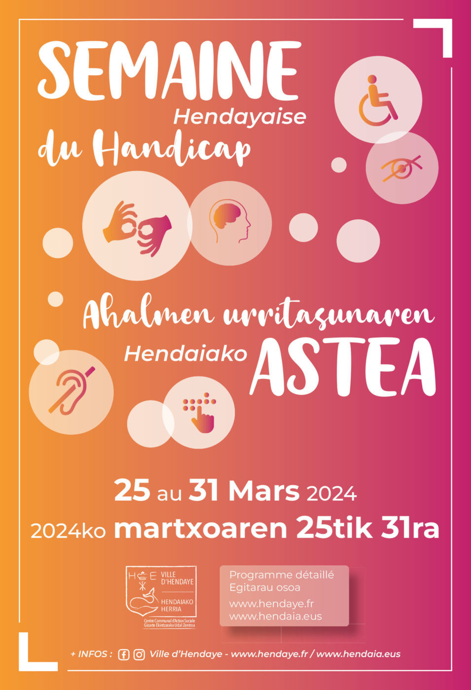 Une semaine pour parler du handicap - Hendaye